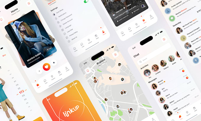 Design or reskin dating apps like tinder and grindr in figma by ...