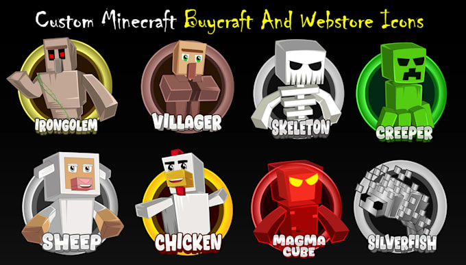 Draw minecraft server store , buycraft icon by Zainkhi | Fiverr