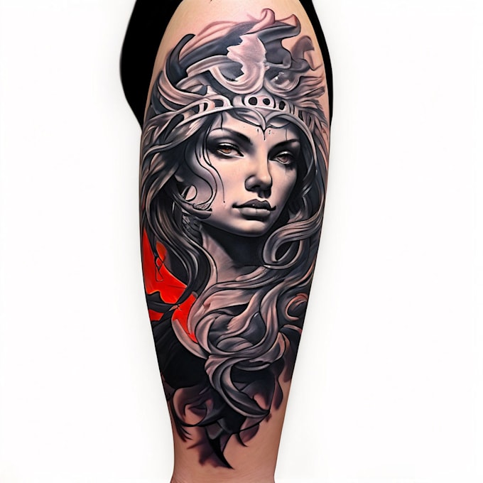 Art a custom tattoo design, tattoo sleeve by Stingigraa | Fiverr