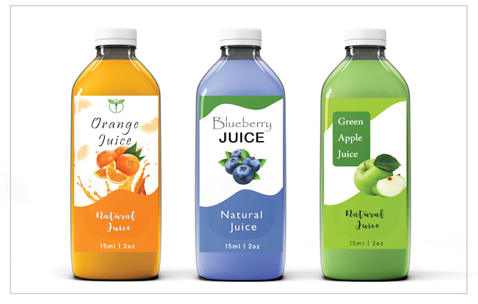 Design amazing juice labels, bottle labels, beverage and water bottle ...