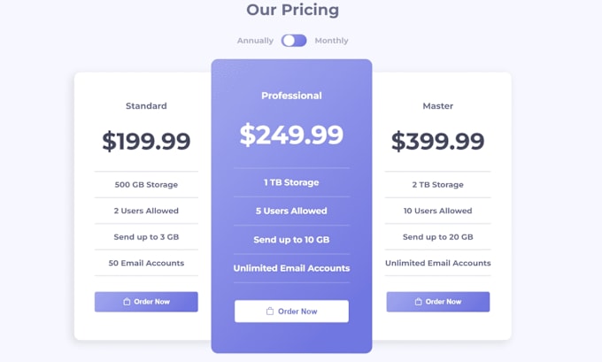 Create Responsive Html Css Tables And Pricing Tables By Codeflow Fiverr