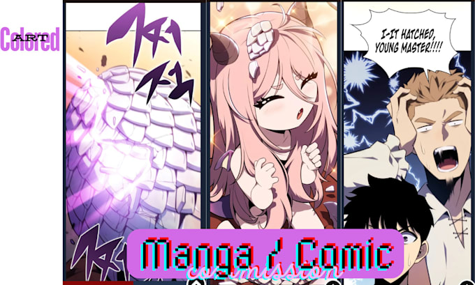 Draw comic book manga, anime style comic for manga webtoon, webcomic ...