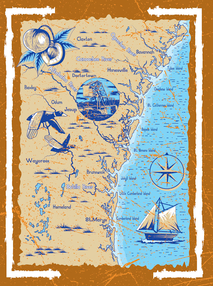Map illustration vector illustration vector map by Slkcool | Fiverr
