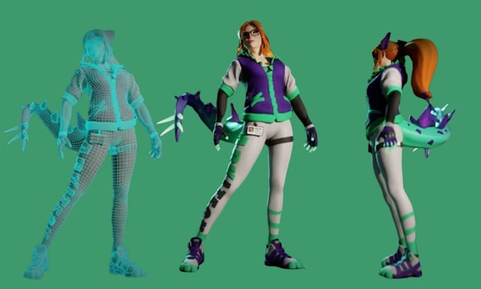 Digitally model 3d game characters using zbrush blender by Luffy_art ...