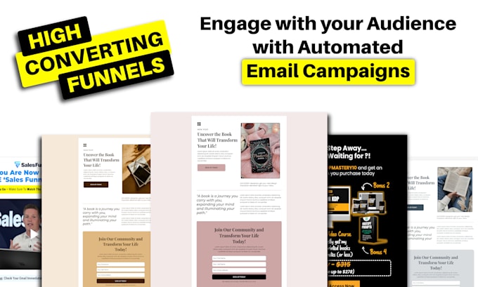 Build high converting book author website, ebook landing page or sales ...