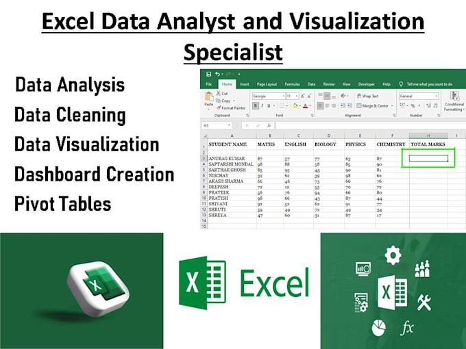 Do ms excel data cleaning,formatting merging and splitting by Manojanalyst70 | Fiverr