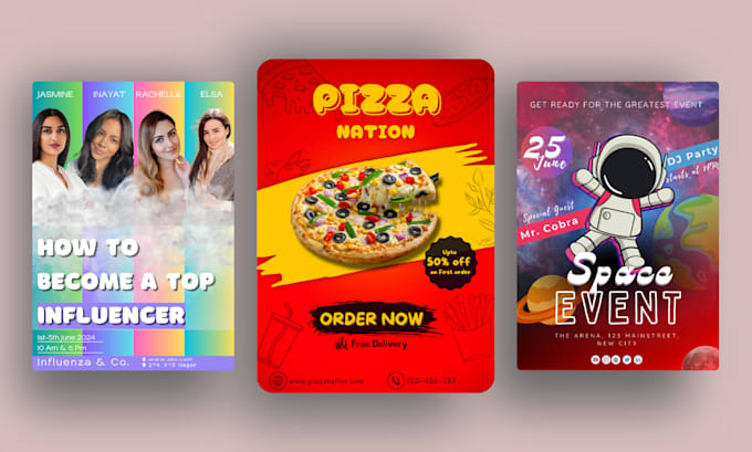 Design 3 product posters by Bhumi0412 | Fiverr