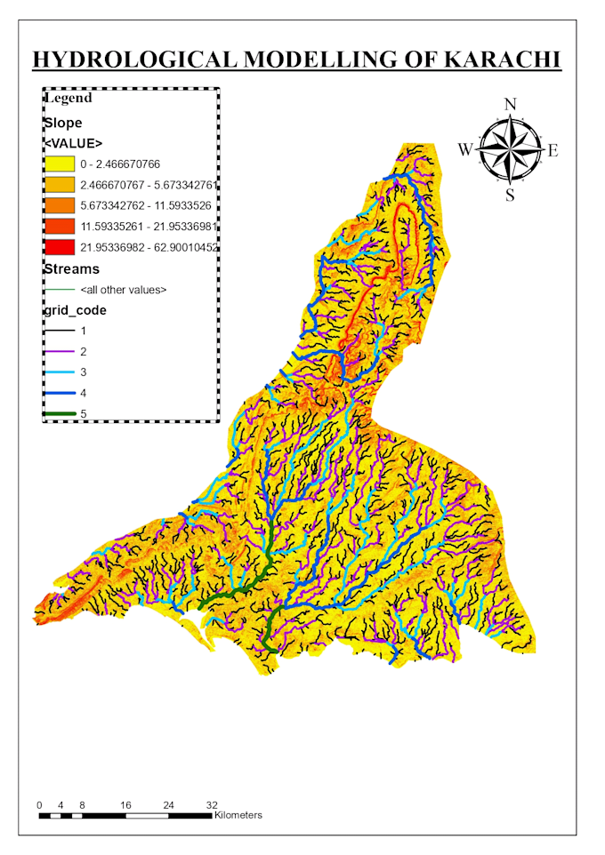 Create hydrological maps of your gis projects by Faique_memon | Fiverr
