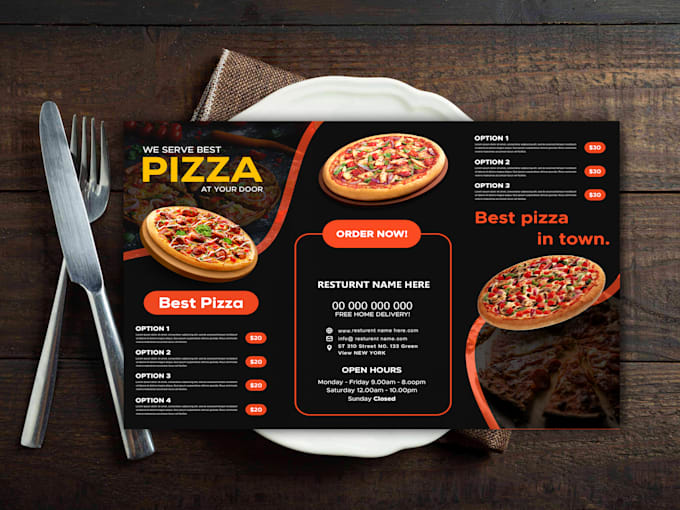 Design awesome restaurant menu, food menu by Kazitanbir11 | Fiverr