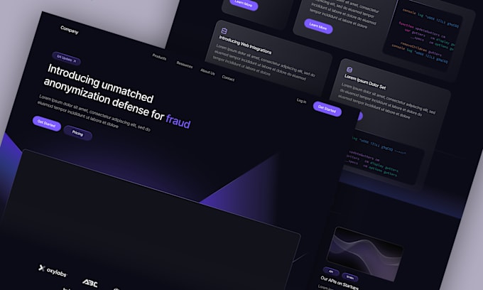 Design a unique landing page ui for your venture by Jacksilver | Fiverr