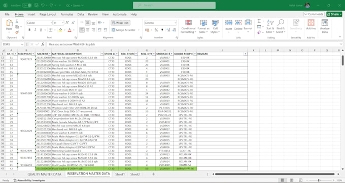 Do data cleaning, data formatting and data entry in excel by Krahul ...