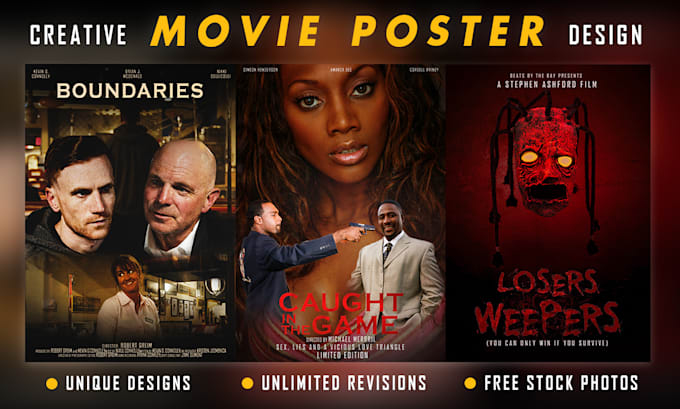 Make creative movie poster design, film poster by Shah_designstu | Fiverr