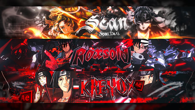 Design best anime banner for you by Weebshoyo | Fiverr