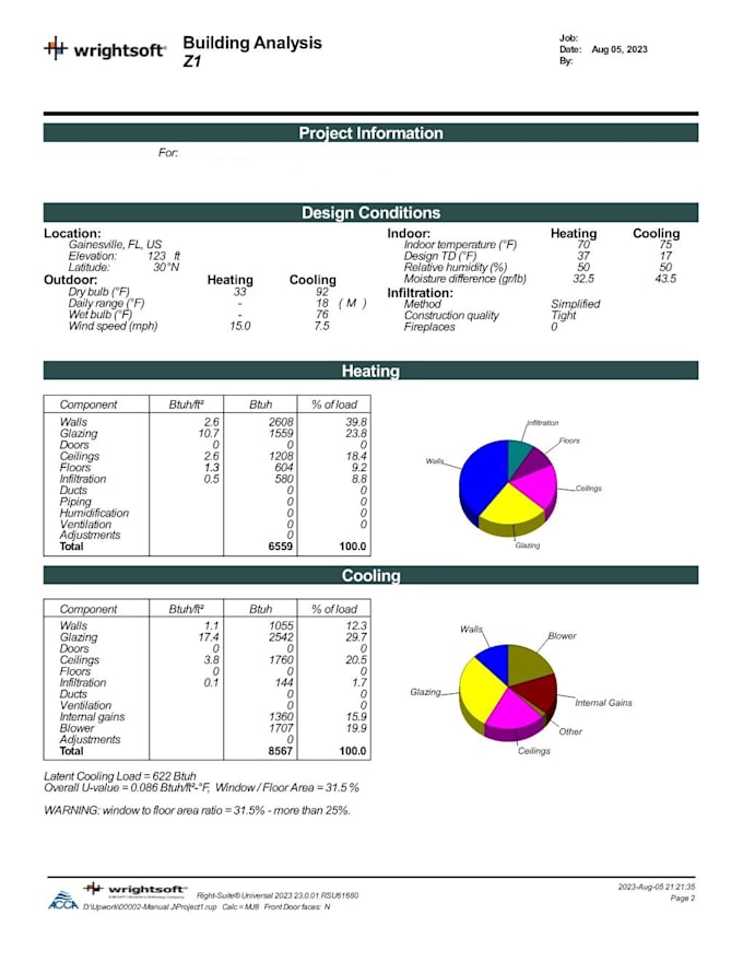 Do manual j d s residential hvac design using wrightsoft by Sumadya | Fiverr