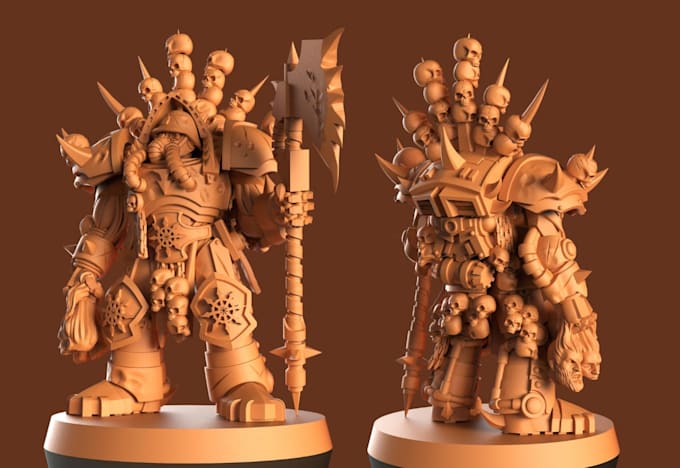 3d character model for printing 3d miniature warhammer 40k dnd 3d ...