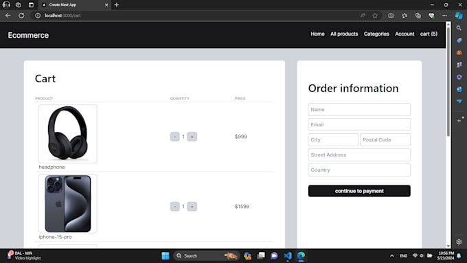 Design and develop professional ecommerce frontend design and development by Safeeldin | Fiverr
