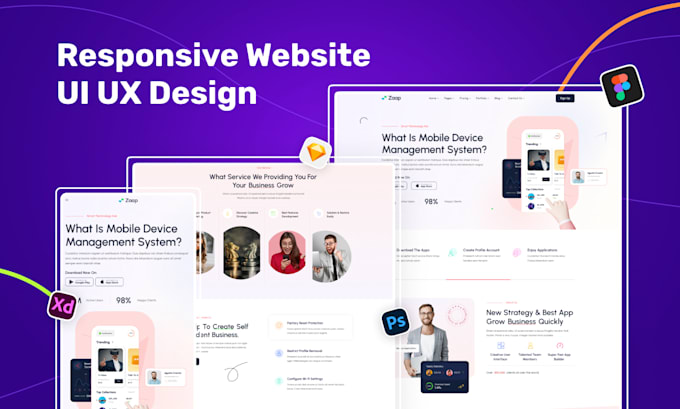 Do website ui ux design, figma landing page ui ux design, figma design ...