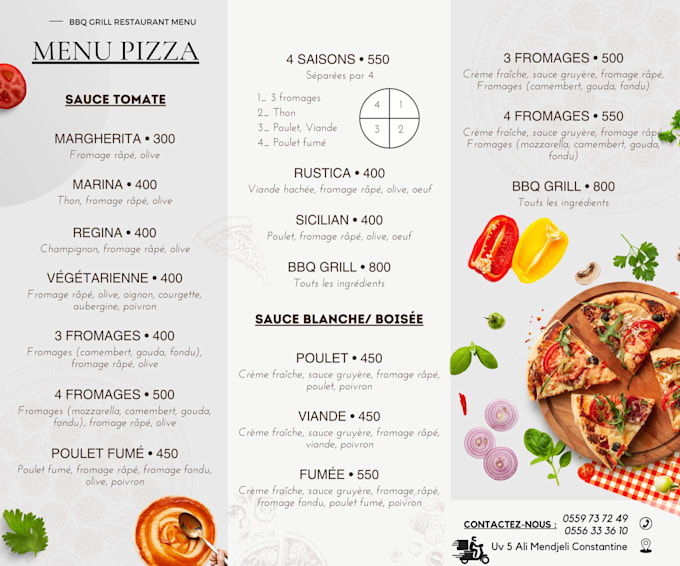 Do an amazing menu design, food menu, restaurant menu design by ...