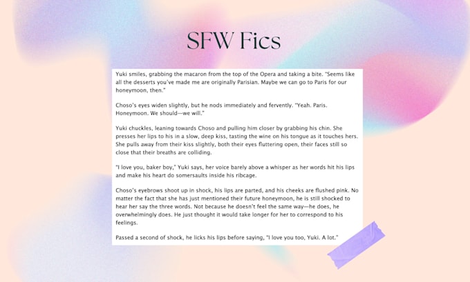 Write a custom up to 5000 words anime fanfic, sfw or nsfw by ...