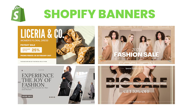 Design high quality shopify banner, website banner and amazon products ...