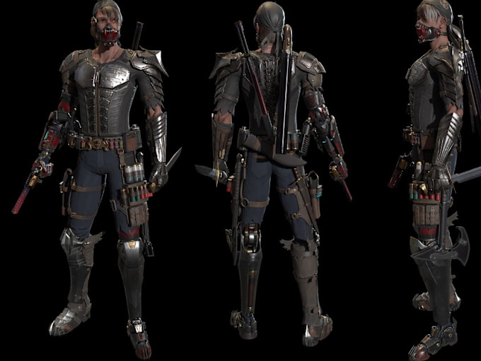 Create 3d game character modelling, texturing for your game engine ... Create 3d game character modelling, texturing for your game engine ...