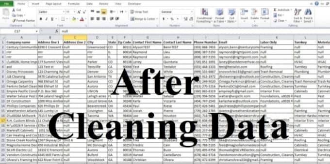 Data cleaning, organize, merge, format and csv data by Excelwizad | Fiverr