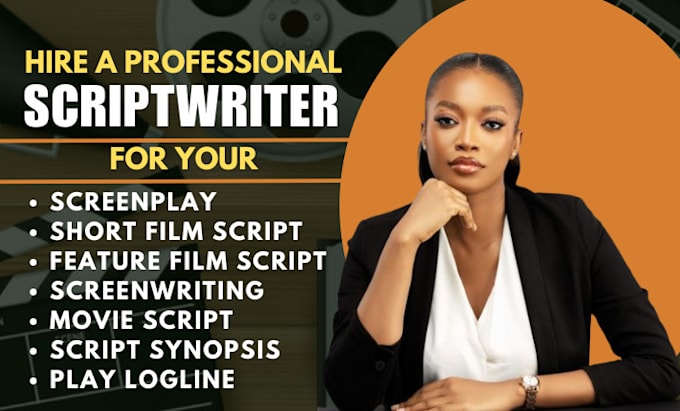 Do screenwriting, be scriptwriter edit tv series screenplay movie ...