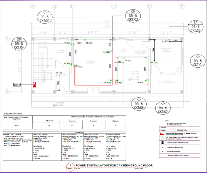Design and draw your electrical plan by Atif534 | Fiverr