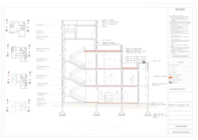 Create 2d architectural and civil working drawing in autocad by Ammar ...