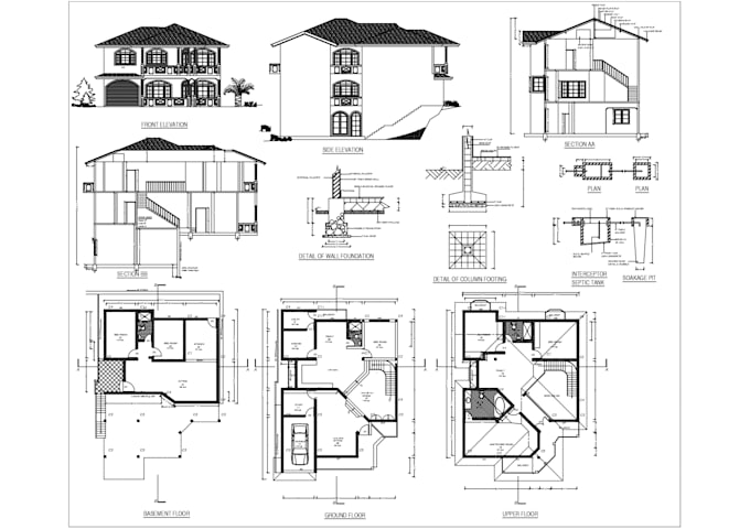 Convert pdf, sketch, or image drawing to auto cad by Chathu_office | Fiverr