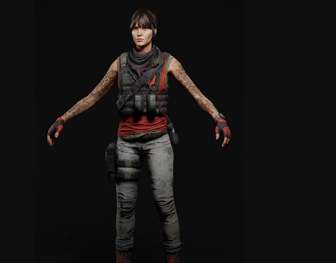 Solve 3d character issue,3d model, control ik fk rig, retopology,ue5 ...