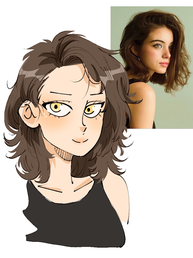 Draw portrait in webtoon manwha korean style by Boriscomics | Fiverr