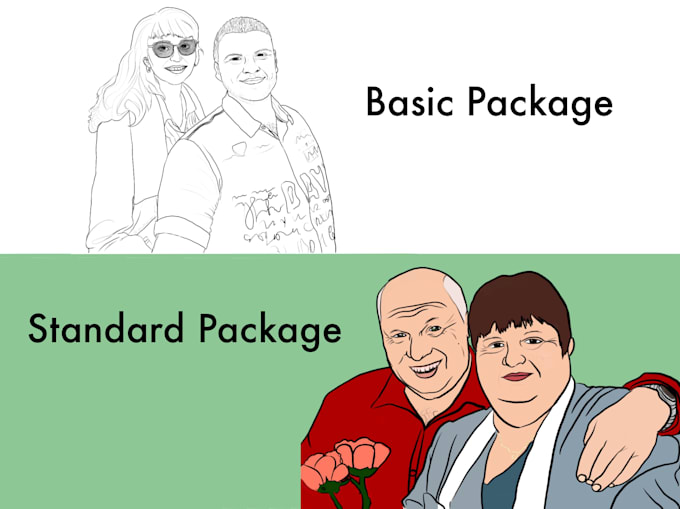 Draw custom illustrations from photos i line art to detailed art by ...