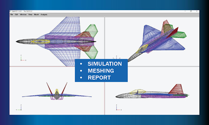 Do aircraft 3d cad modelling on openvsp, catia and solidworks by Hammad ...