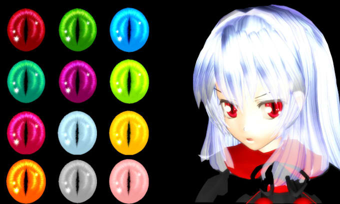 Do mmd character, mmd illustration, vrchat, vtuber, live2d, vrc avatar ...