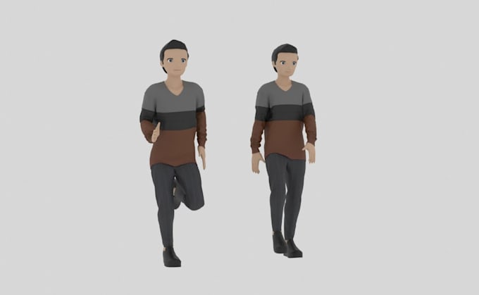 Rig Animated 3d Character Model To Run Or Walk Cycle In Maya Blender 3ds Max By Ridamoriy
