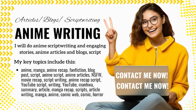 Do anime scriptwritings and engaging stories, anime articles and blogs ...