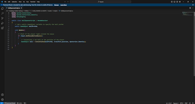 Create A Unique Script For Your Unity Game By Memeortrees Fiverr