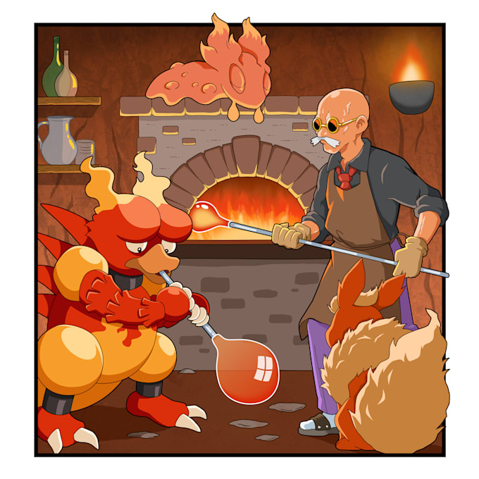 Draw you as a pokemon trainer by Mostafa_29 | Fiverr