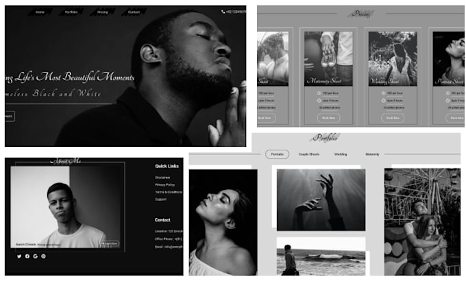 Design single page application or one page website in figma by Nimtab ...