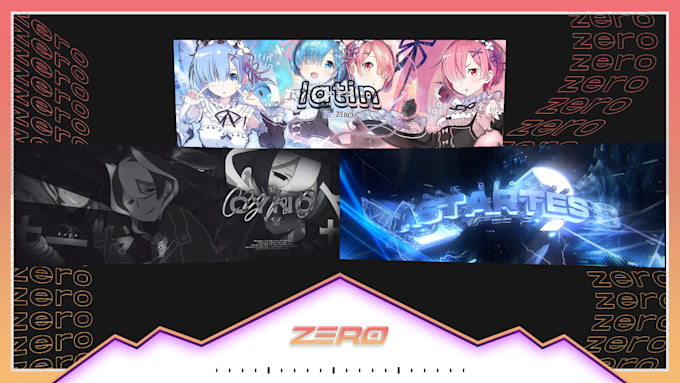 Design a custom twitter header and youtube banner by Uzeroo | Fiverr