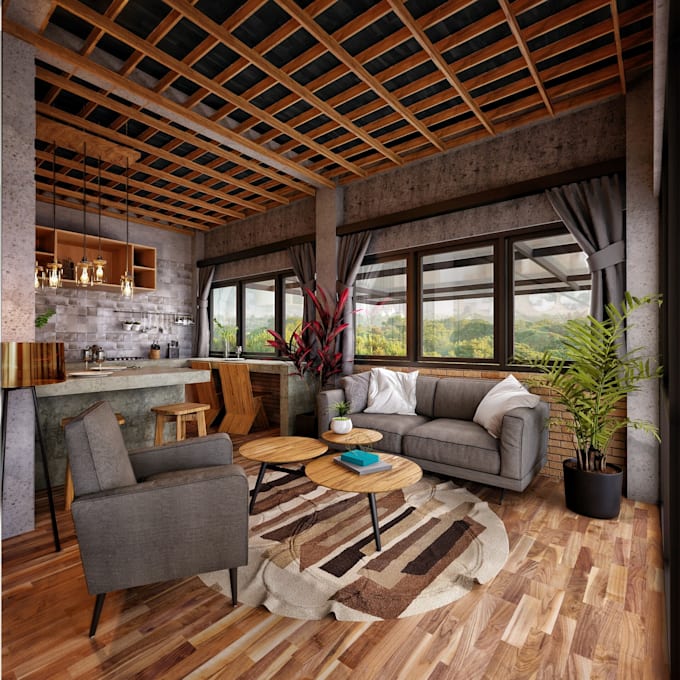 Design 3d warehouse retail interior showroom render restaurant cgi hotel by Preshyfamous | Fiverr