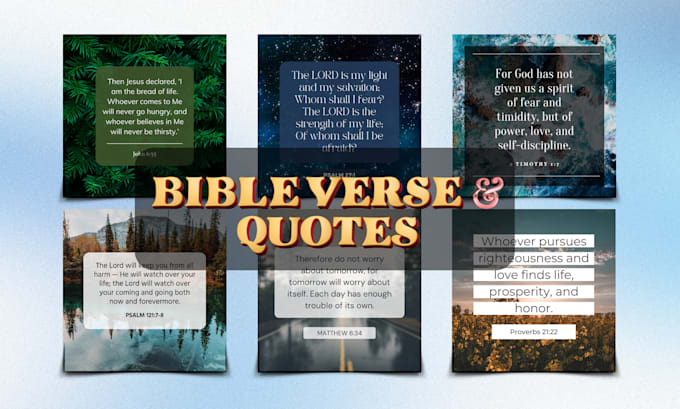 Design customized bible verse and christian quotes for you by Artsbymia ...