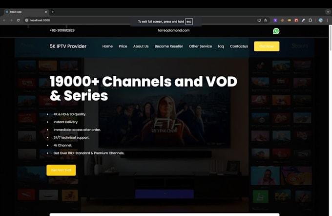 Be Your Front End Developer Skilled In Html Css Bootstrap And React Js
