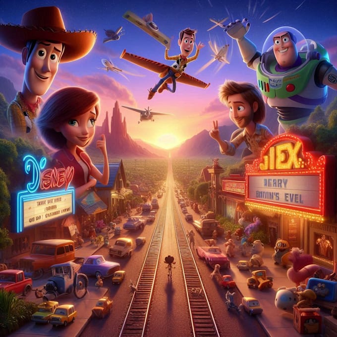 Generate illustration in the style of disney pixar using ai by Artsysvg ...