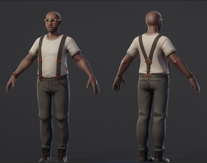 Turn ai image to 3d model,realistic 3d character,texturing, rig3d for ...