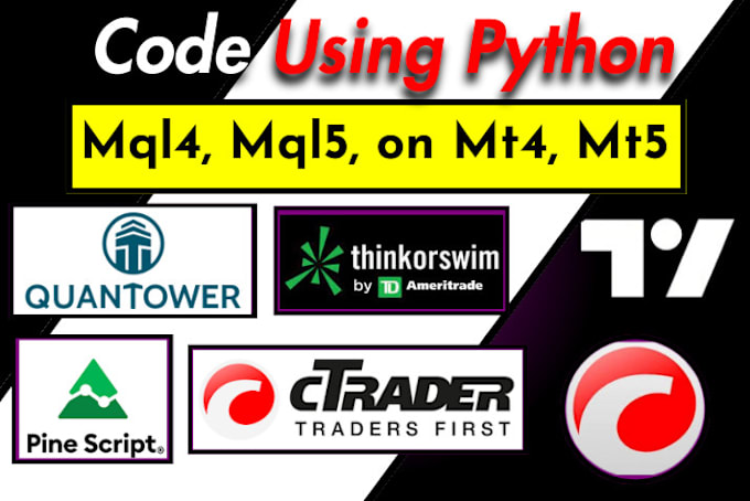 Code Using Python Or Mql5 Mql4 On Mt4 Mt5 Pinescript Ninjatrader Ctrader By Valeriepaula