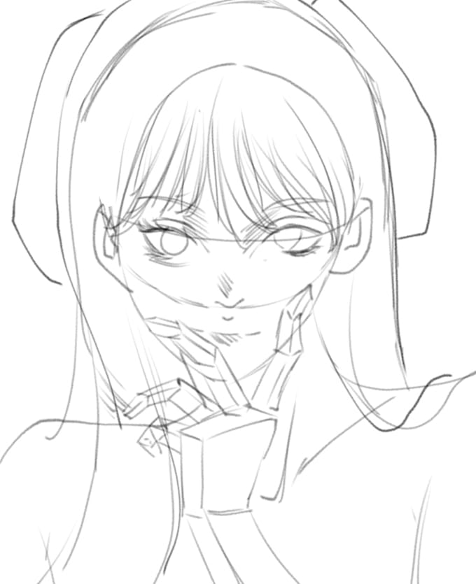 Draw sketch manhwa illustration by Vxna98 | Fiverr