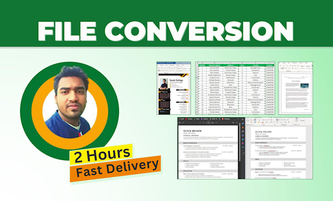 Do file conversion within 2 hours of express delivery by Excelpilot | Fiverr