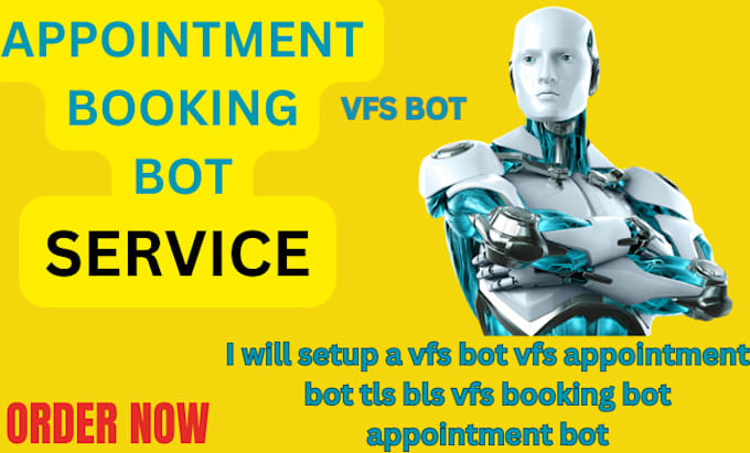Setup a vfs bot vfs appointment bot tls bls vfs booking bot appointment ...